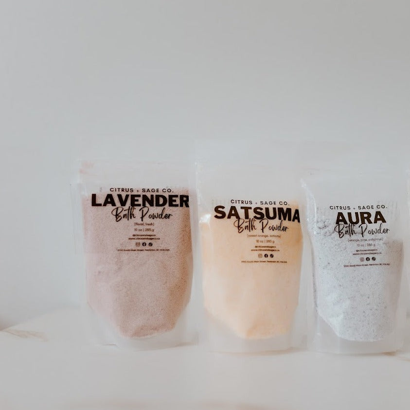 Lavender Bath Powder. – Citrus + Sage Co.